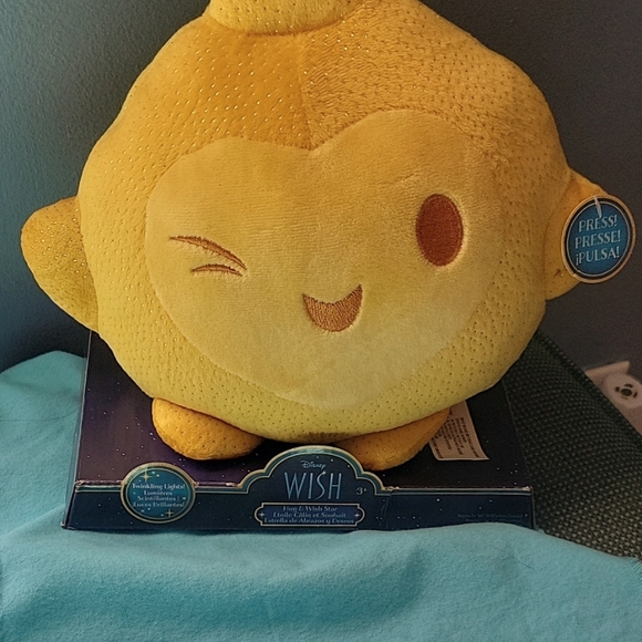 Disney | Toys | Disney Wish Hug Wish Yellow Plush Toy | Poshmark